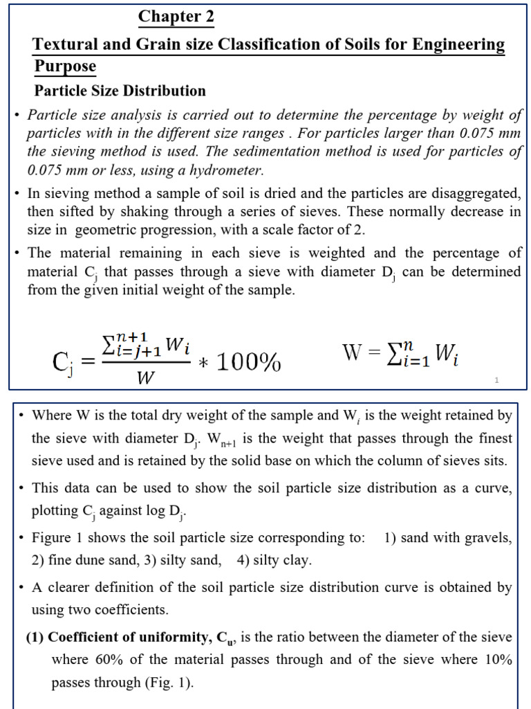 Chapter 2 - A - Textural and Grain Size Classification of Soils - 2 | PDF | Earth Sciences | Soil