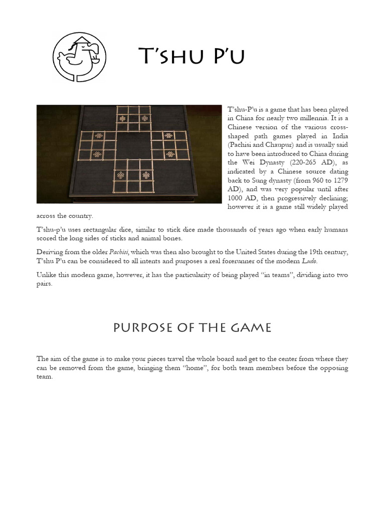 T'shu P'u - ENG | PDF | Competitive Games | Board Games