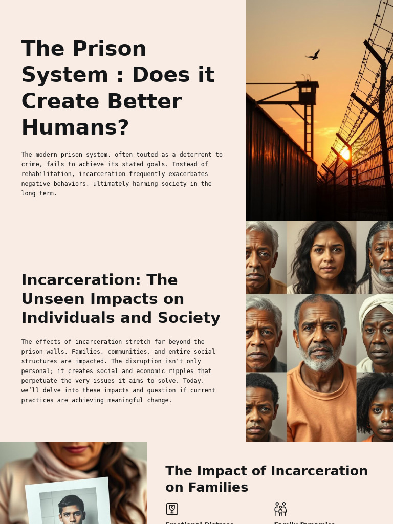 The Prison System Does It Create Better Humans | PDF | Rehabilitation ...