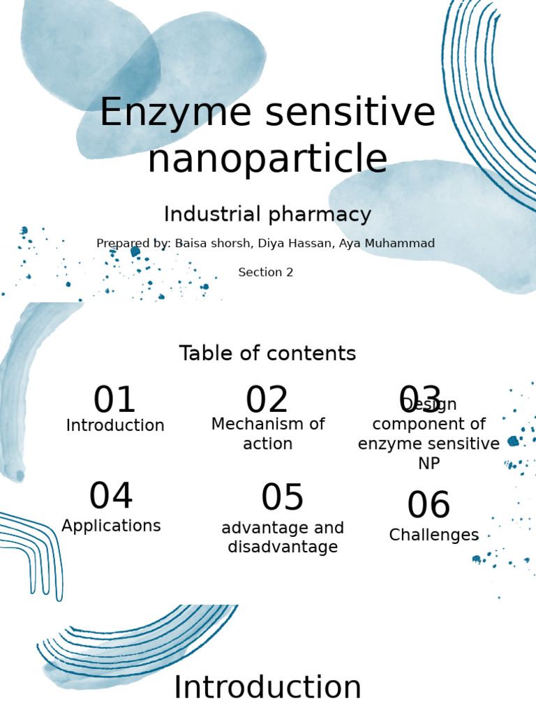Enzyme-Sensitive Nanoparticles in Pharmacy | PDF | Enzyme | Nanoparticle