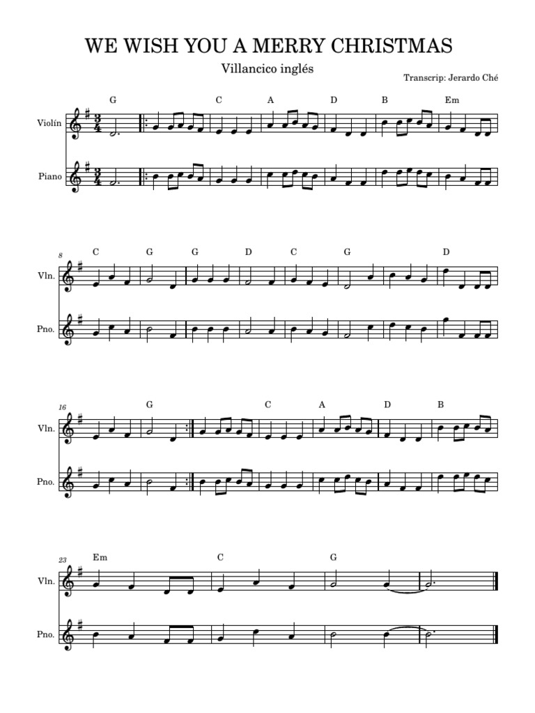 We Wish You A Merry Christmas | PDF