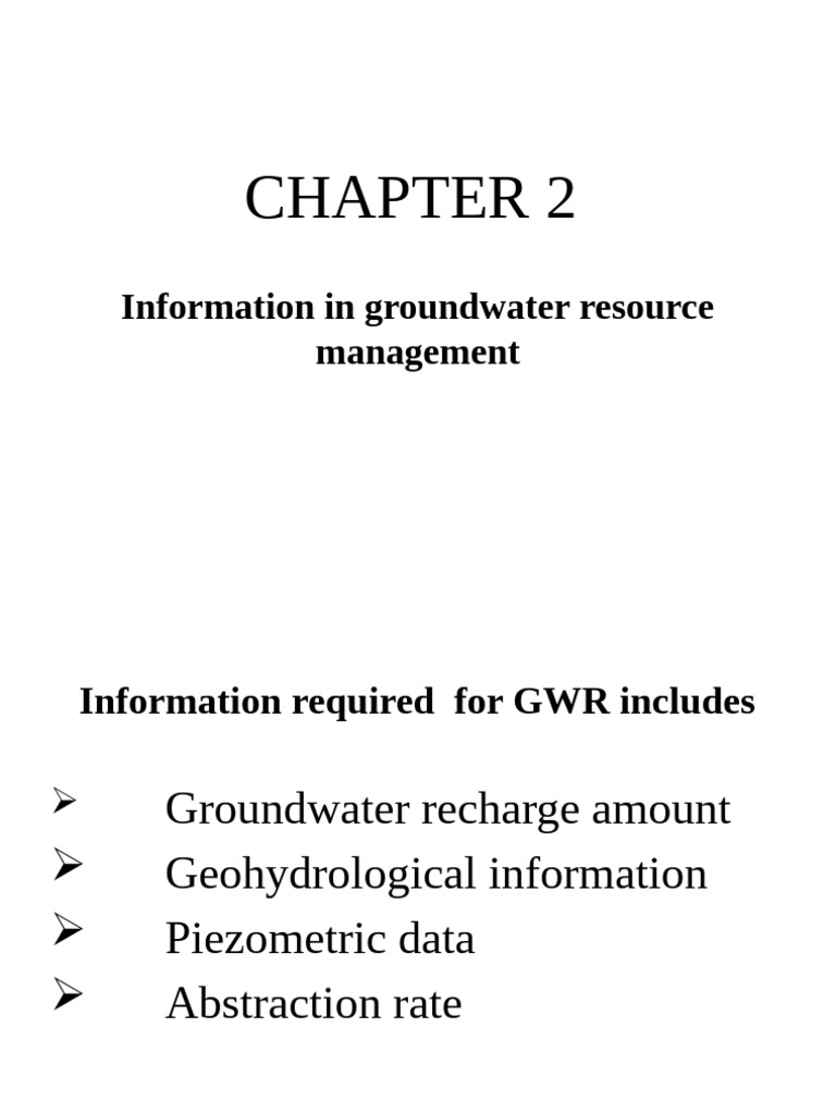 GWRM Unit 2 Edited | PDF | Groundwater | Aquifer