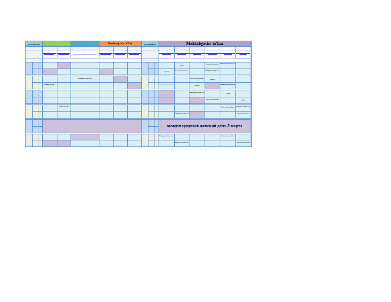 Dars Jadvali Sirtqi 2-Kurs 4-Semestr | PDF