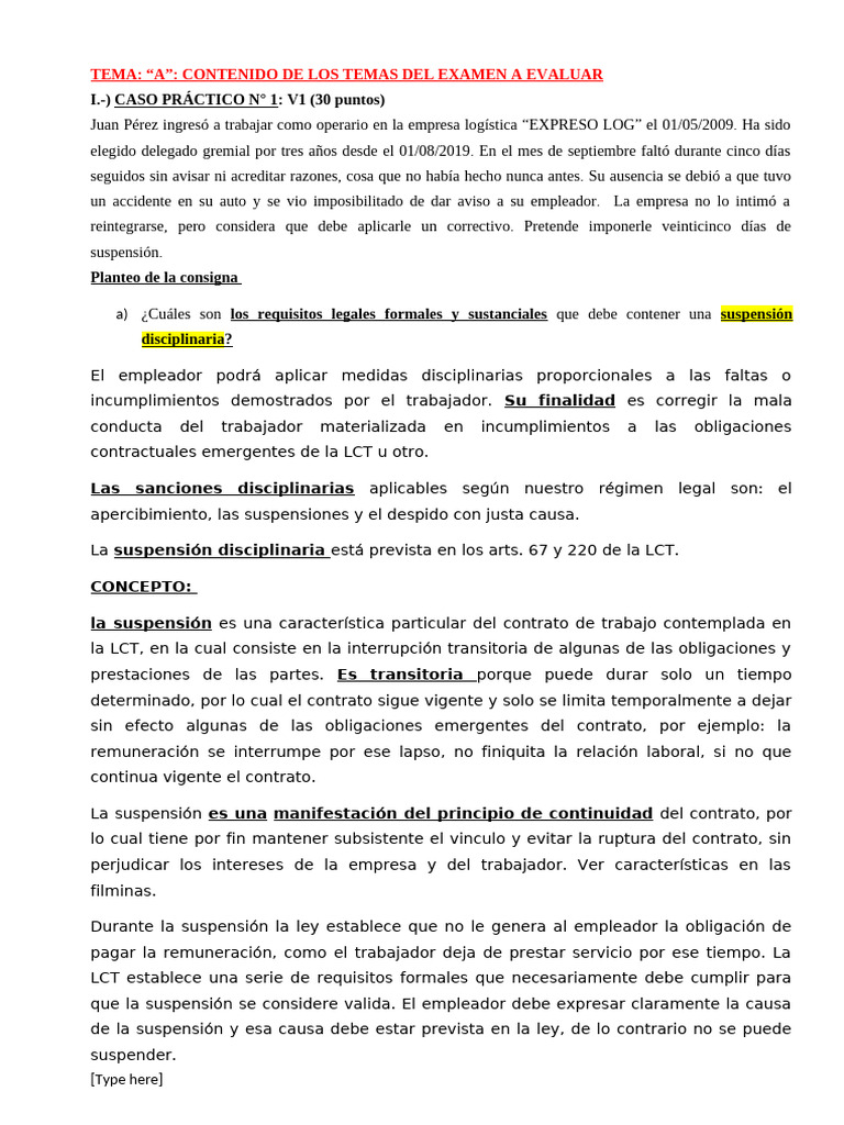 Compendio Examenes Sin Respuesta - Docx CECI | PDF | Derecho laboral | Jubilación