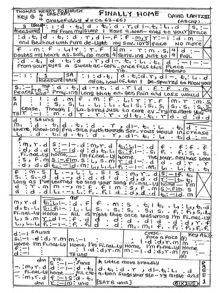 Finally Home David Lantz III | PDF