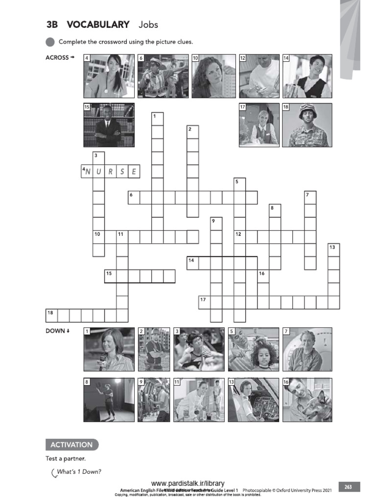 Vocabulary Activity 3B | PDF