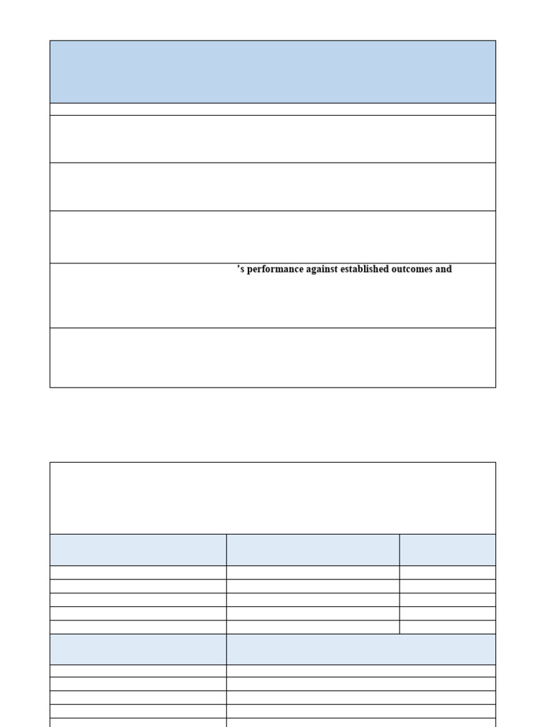 Performance Discussion Template Guide | PDF