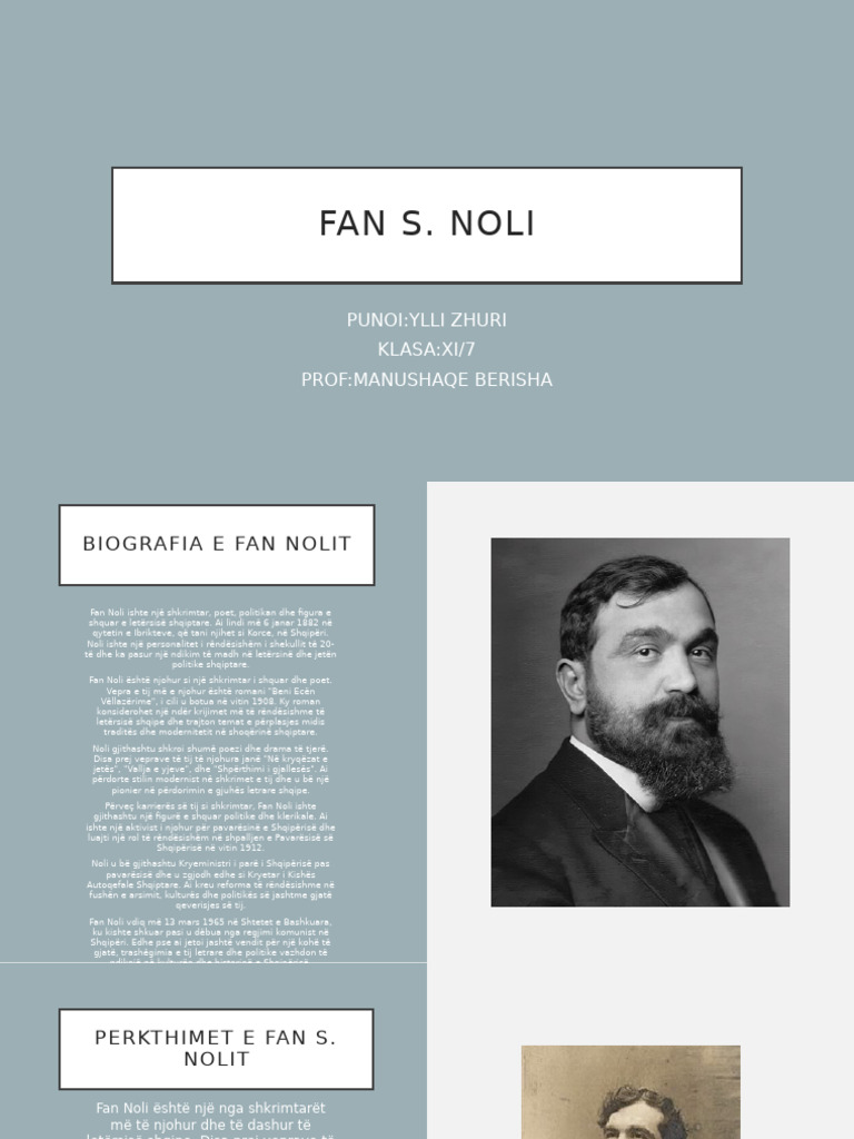 Fan Noli Projekt | PDF
