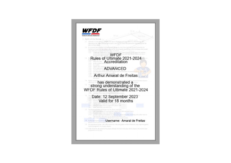 WFDF - Advanced | PDF