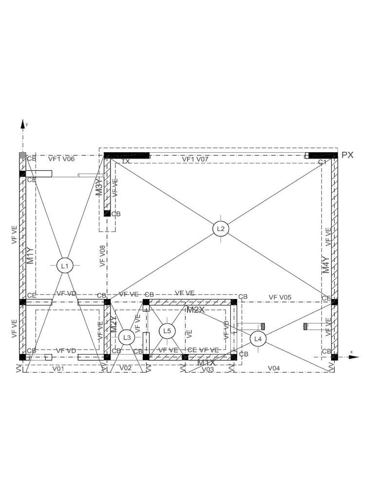 Modelo Planta de Estructura | PDF