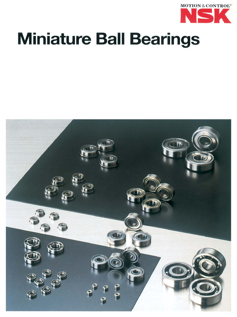 NSK Miniature Ball Bearings | PDF