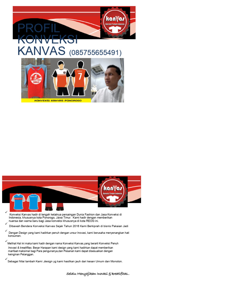 Profil Usaha Konveksi | PDF