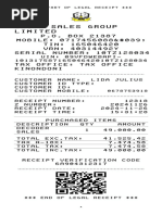 EFD - Receipt Verification | PDF