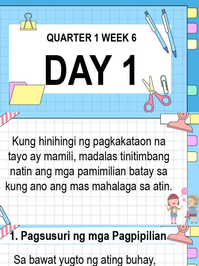 g6q1 Week 6 Esp Pptpupils Activty | PDF