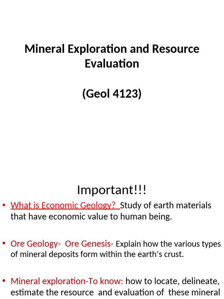 MEX PPT Final Exam | PDF | Ore | Mining MEX PPT Final Exam | PDF | Ore | Mining