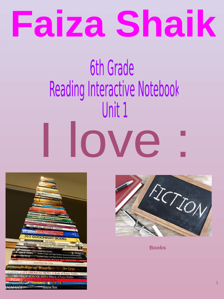 6th Grade Reading Interactive Notebook Unit 1-4 | PDF
