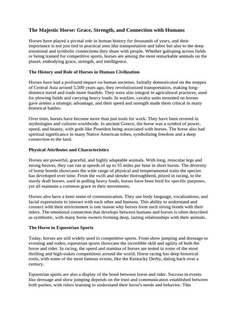 the-majestic-horse-pdf-horses-equestrianism
