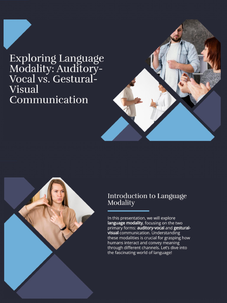 Language Modality-1 | PDF