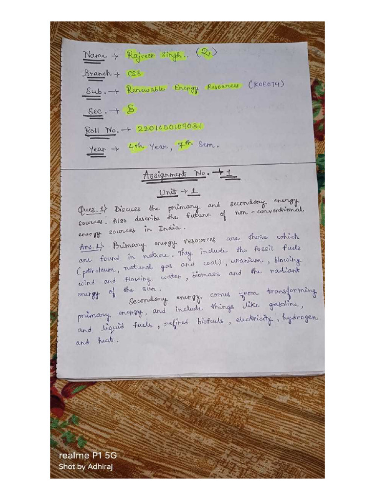 RES Assignment | PDF