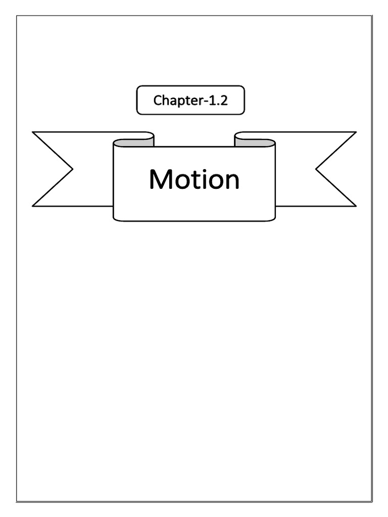 Chapter 2 Motion | PDF | Acceleration | Speed