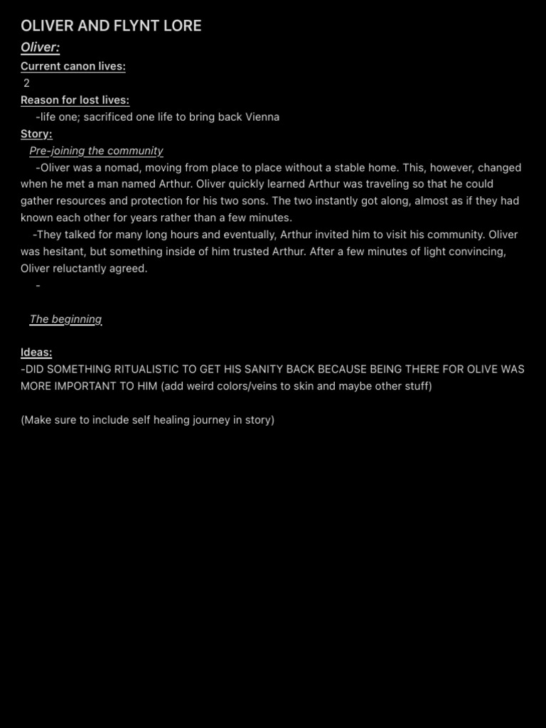 Oliver and Flynt Lore | PDF