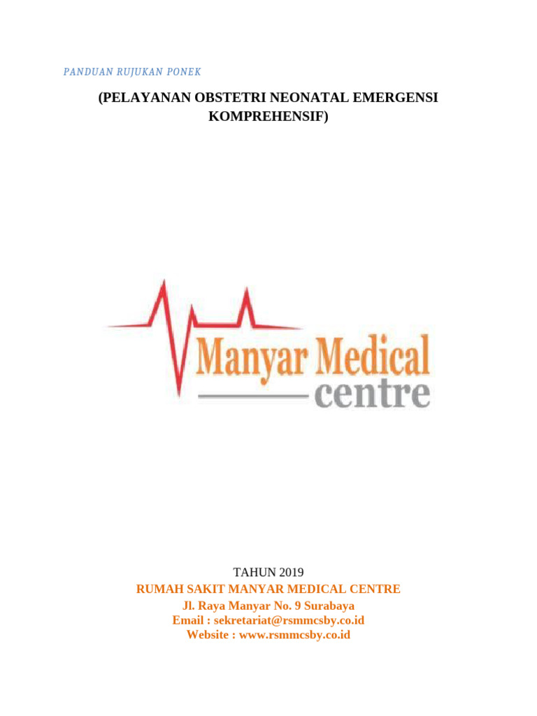 Panduan Rujukan Ponek | PDF