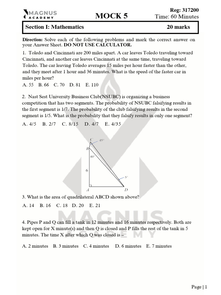 Mock 5 | PDF | Raisin | Palestinians