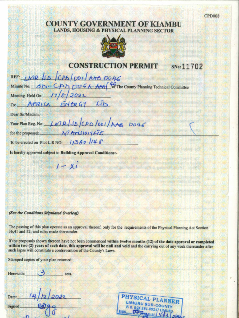Construction Permit | PDF
