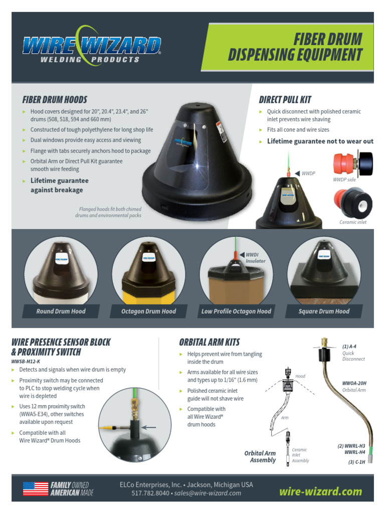 Wire Wizard Drum Hood Solutions | PDF | Manufactured Goods