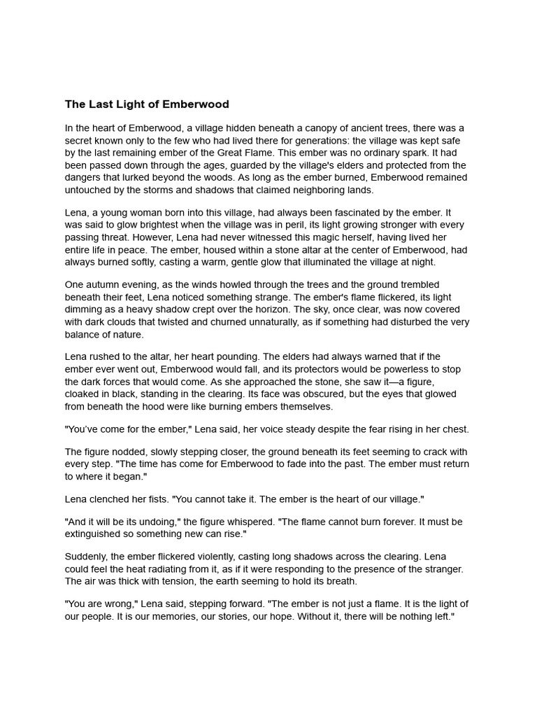 The Last Light of Emberwood | PDF