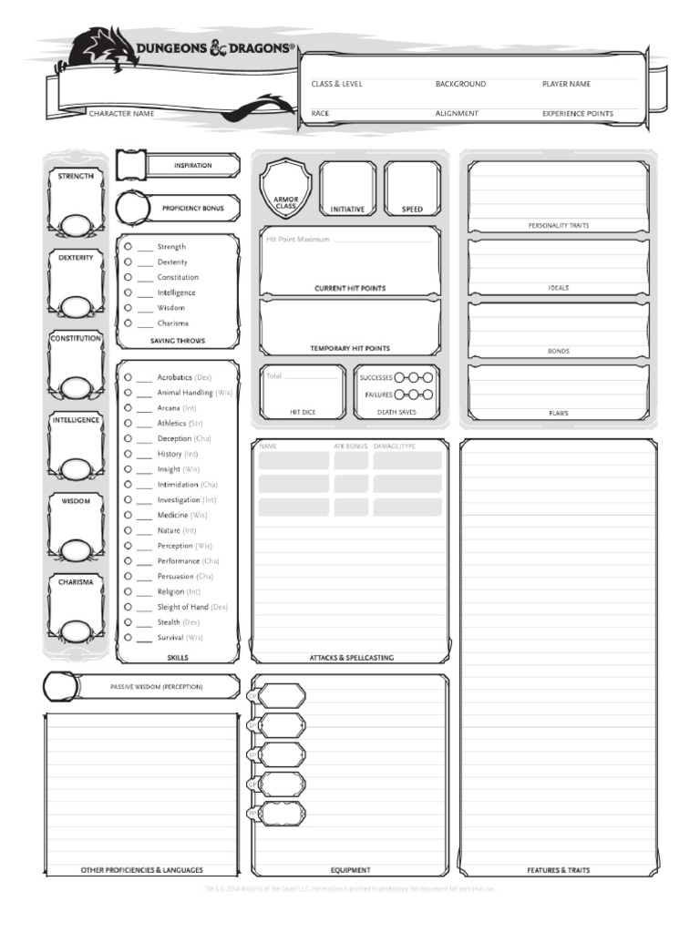 Character Sheets | PDF