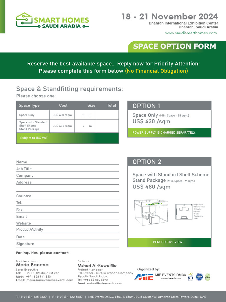 SOF - Saudi Smart Homes & Furnishings 2024 - Maria | PDF