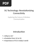 5G Technology Presentation | PDF