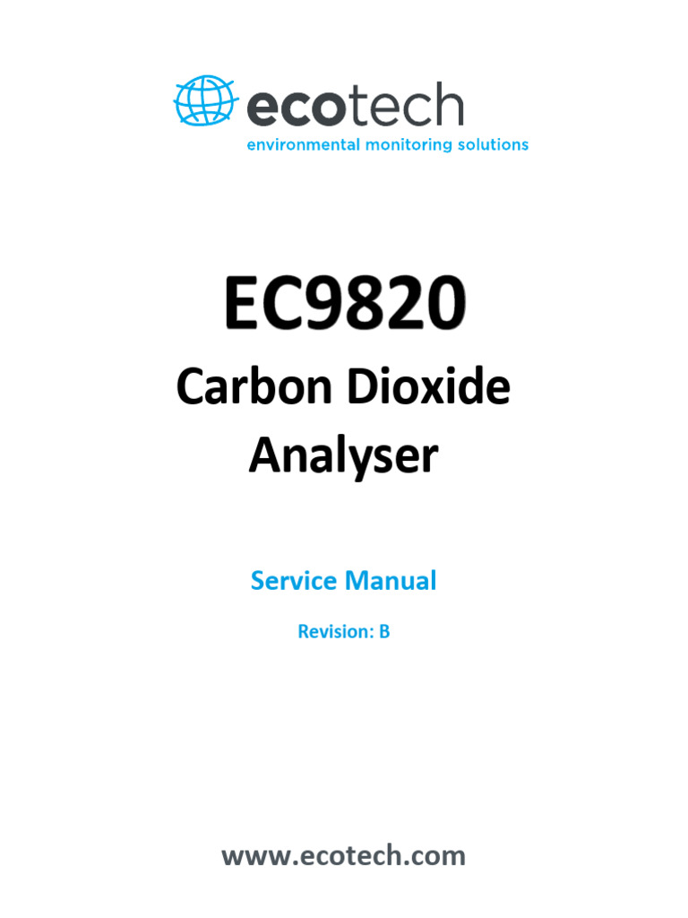 Co2 Ecotech - Manual | PDF | Absorption Spectroscopy | Infrared