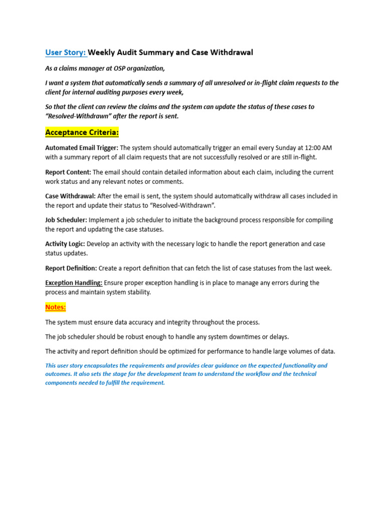 Weekly Audit Summary and Case Withdrawal | PDF | Computing | Computer ...