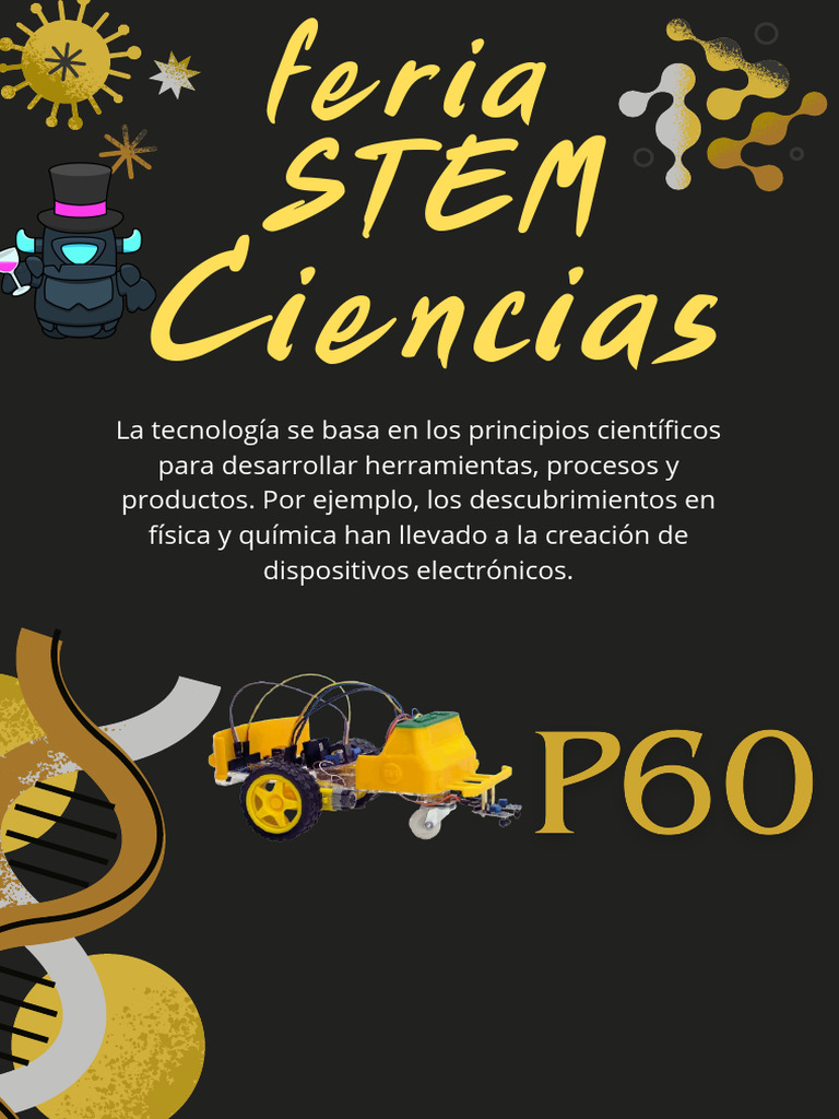 Blue and Orange Doodle Playful Science Fair Event Poster | PDF