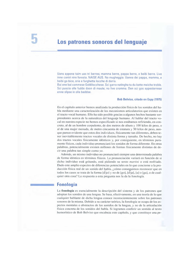 Patrones Sonoros | PDF | Fonema | Sílaba