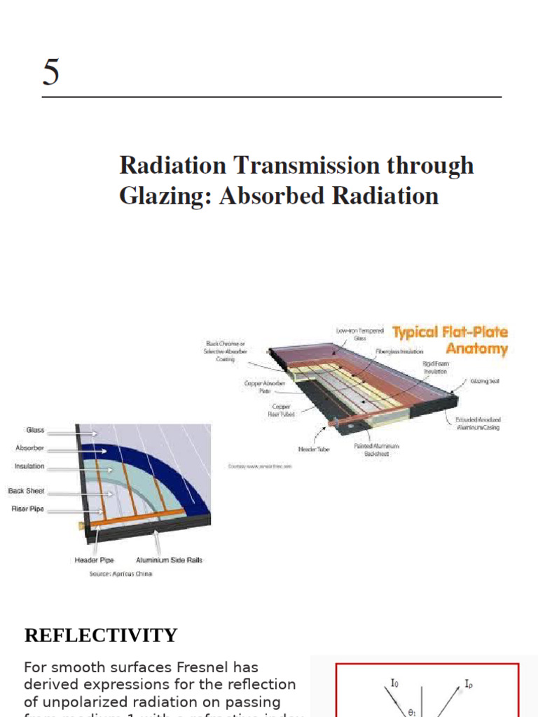 5 - Radiation Transmission Through Glazing (Absorbed Radiation) | PDF ...