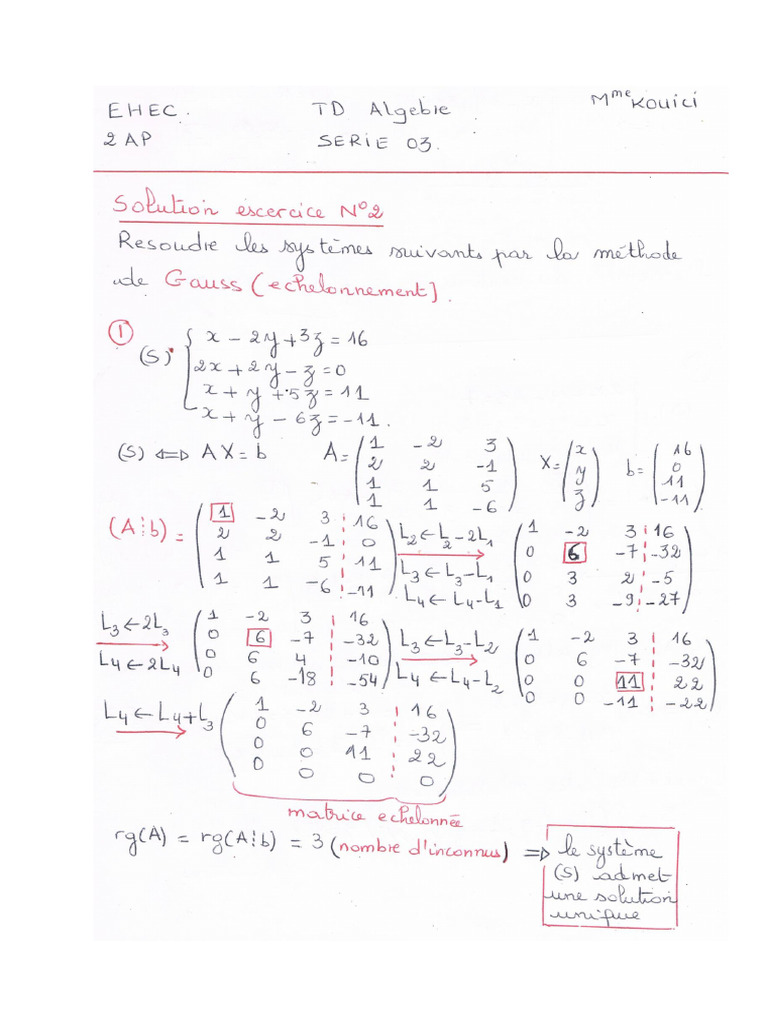 Solution Exo 2 SUJET 03 | PDF