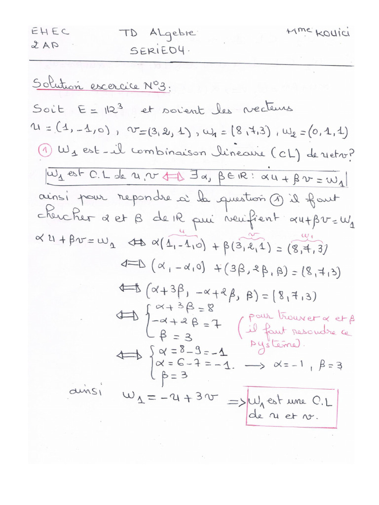 Solution Exo 3 Série 4 | PDF