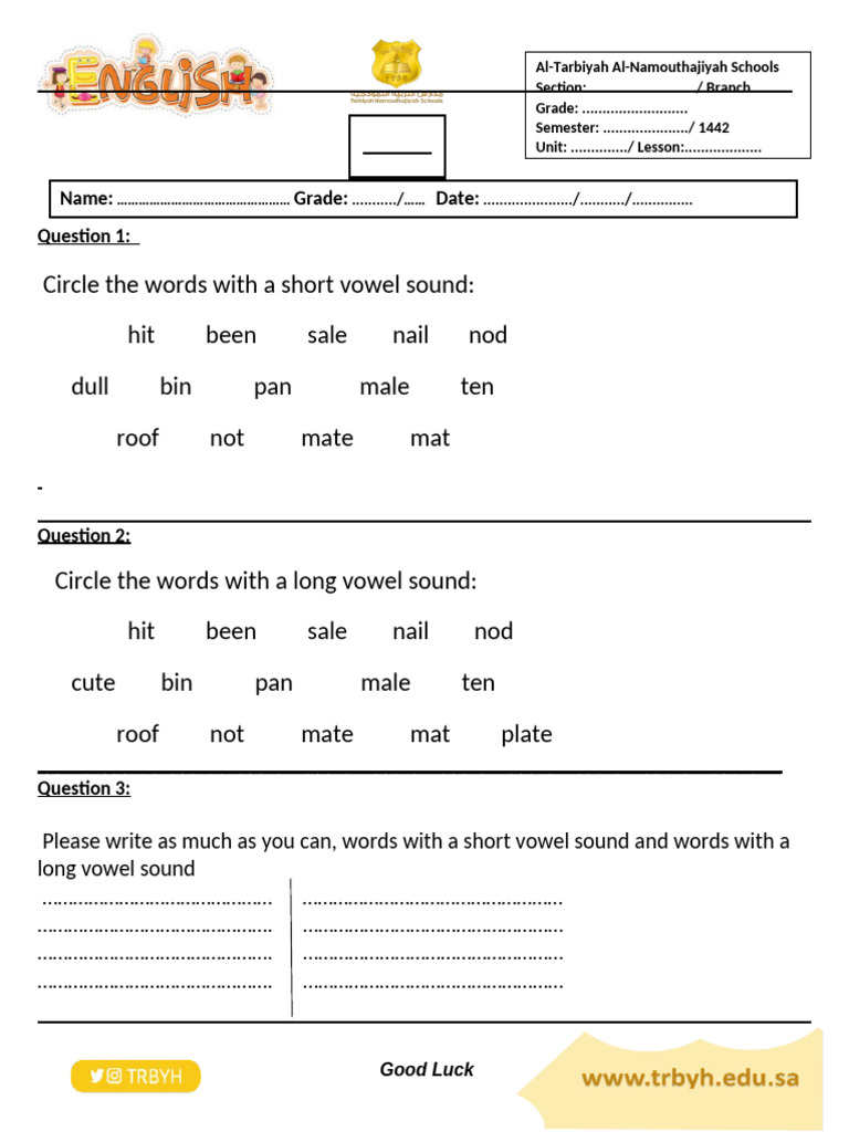 Grade 5 Unit 7 Lesson 7 Worksheet | PDF