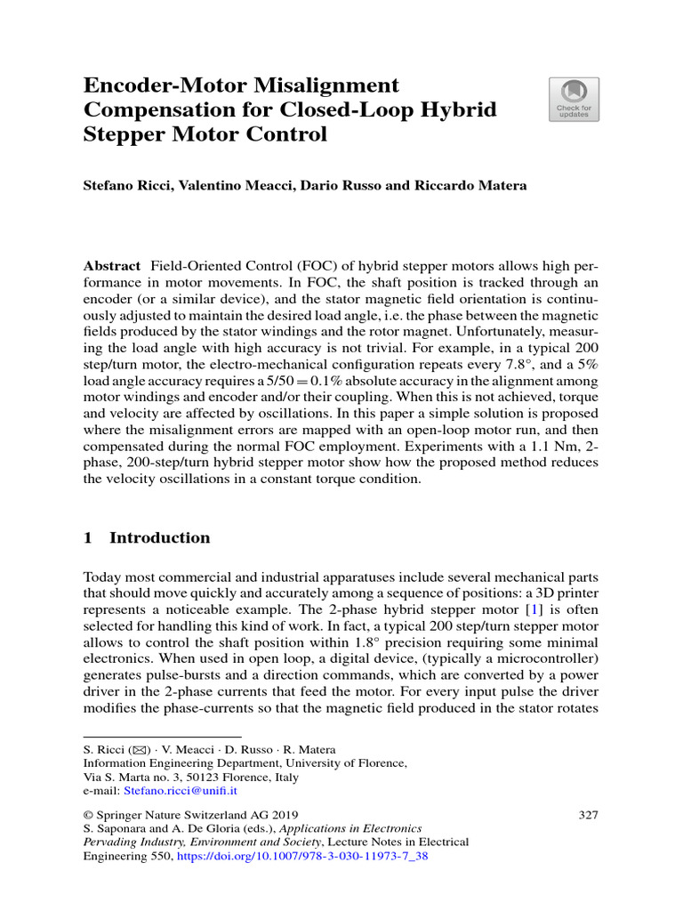 Encoder-Motor Misalignment | PDF | Electric Motor | Electrical Engineering