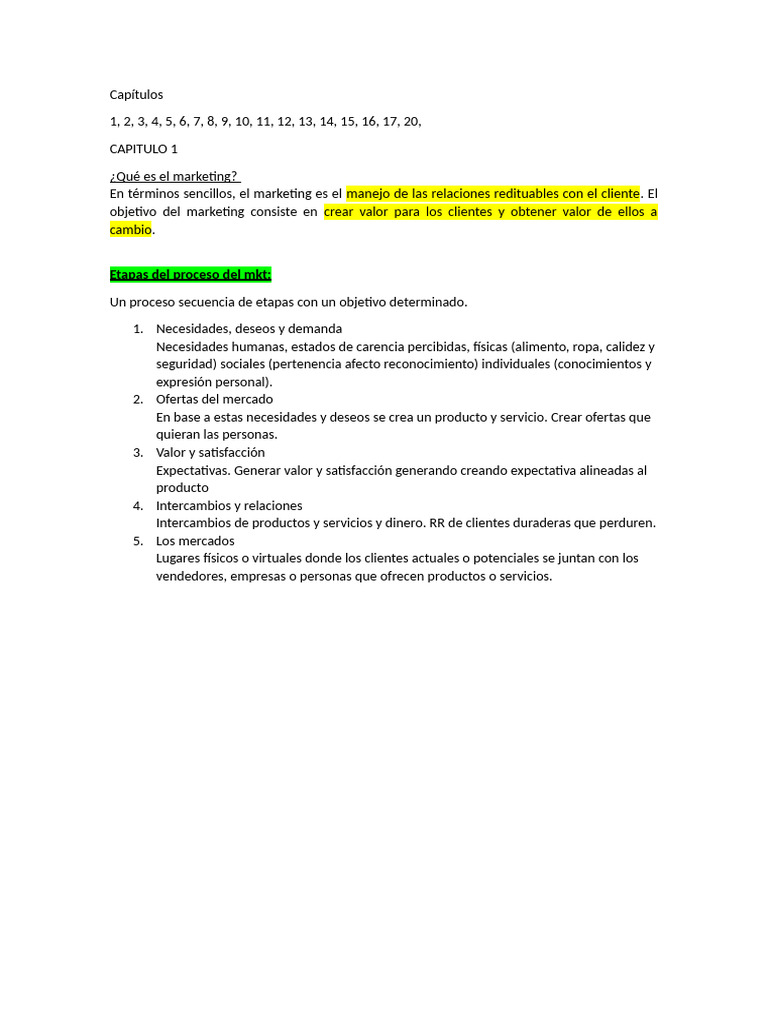 RESUMEN FINAL MKT | PDF