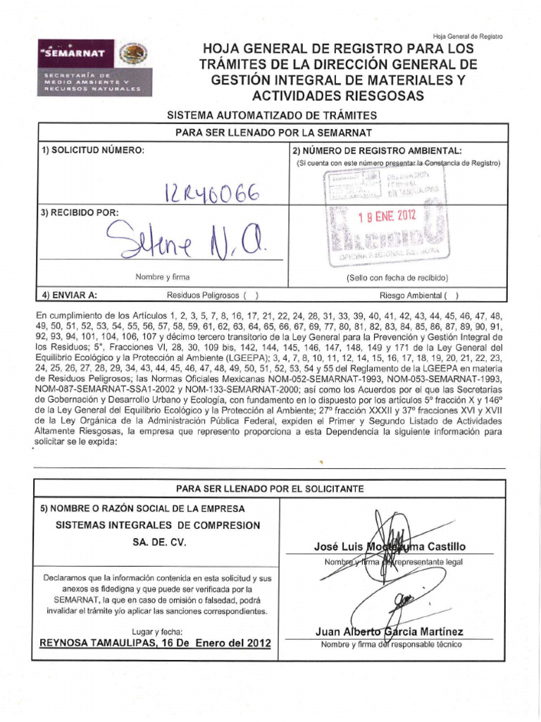 REGISTRO SIC Reynosa | PDF