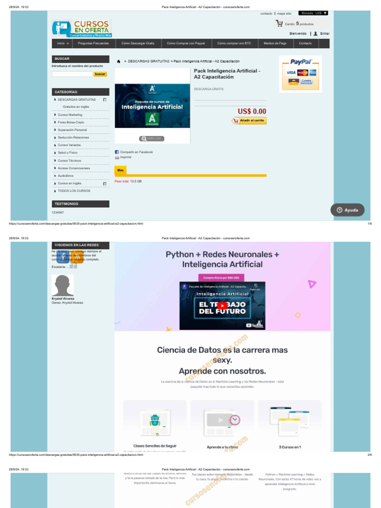 Pack Inteligencia Artificial - A2 Capacitación | PDF | ciberespacio ...