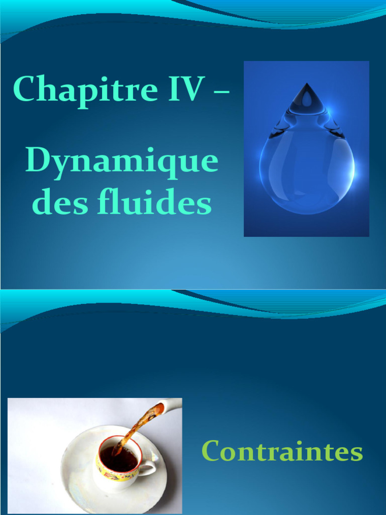 Dynamique des fluides et contraintes | PDF | Pression | Viscosité