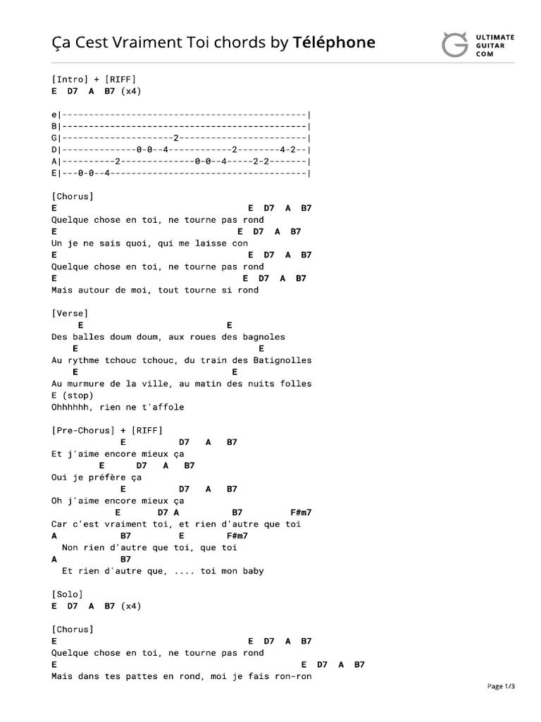 CA C'est Vraiment Toi - Téléphone | PDF