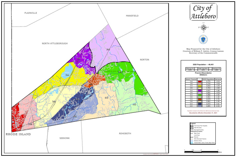 2020 Attleboro Precinct Map | PDF