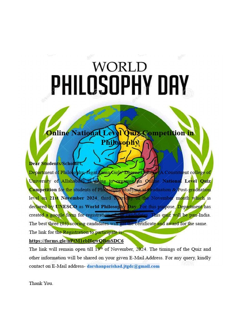 World Philosophy Day | PDF