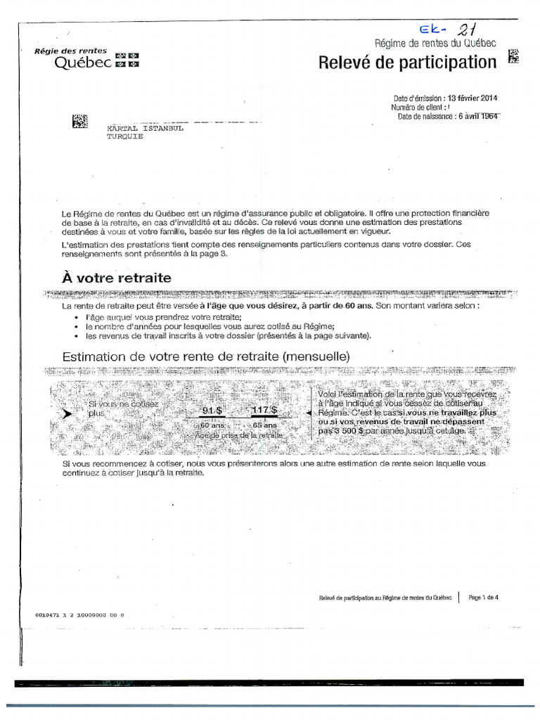 Ek-21 Borçlanmaya Esas Kebek Belge Örnekleri | PDF